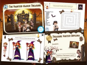 Haunted House mystery party game - Treasure hunt 4 Kids