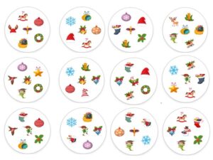 Christmas Spot It Card Game - Matching game - Treasure hunt 4 Kids