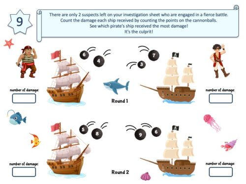Pirate Investigation game - 4-5 years old - Treasure hunt 4 Kids