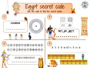 Egypt secret code - Free game for kids - Treasure hunt 4 Kids