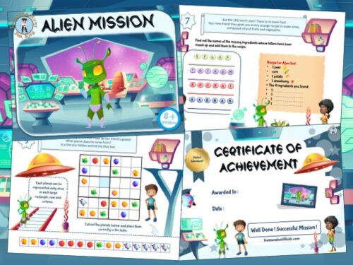 Alien Investigation game - From 8 years old - Treasure hunt 4 Kids
