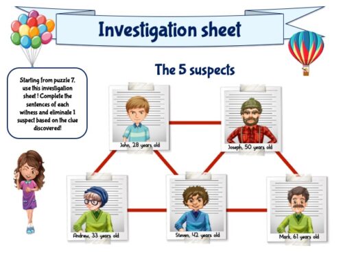 Amusement Park Detective Mystery Game - Treasure hunt 4 Kids