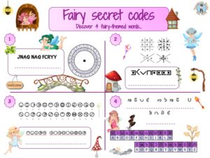 Fairy secret codes - Treasure hunt 4 Kids