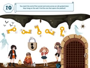 Halloween Graveyard Escape Room - Treasure hunt 4 Kids