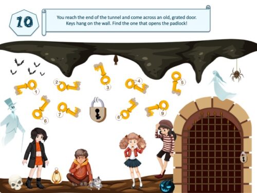 The Spooky Graveyard Escape - Home Escape room - Treasure hunt 4 Kids