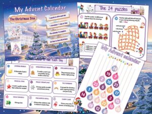 Puzzle Advent Calendar - The magical ornaments - Treasure hunt 4 Kids