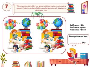 Library Detective Quest Party Game - The Mysterious Library Theft ...