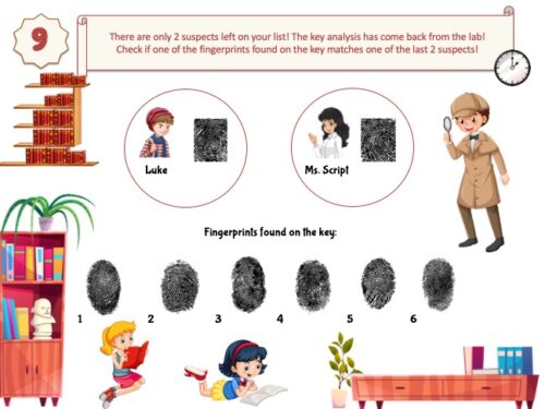 Library Mystery Game - Whodunit: The Library Theft - Treasure hunt 4 Kids