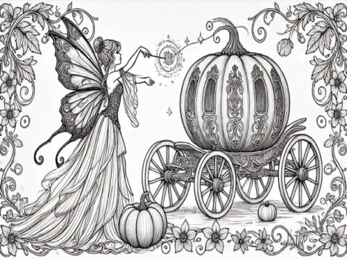 Fairy Coloring Book - Instant Download - Treasure hunt 4 Kids