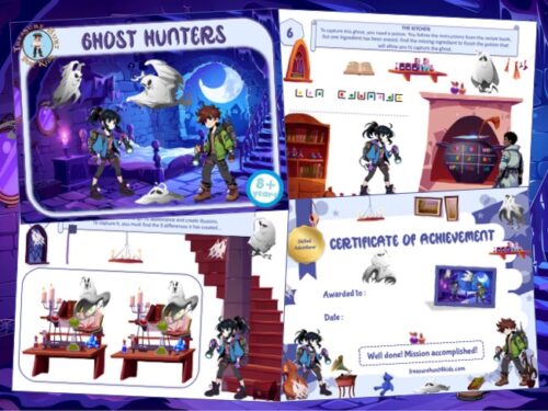 Ghost Hunters Mystery Game - Home Printable Adventure - Treasure hunt 4 ...